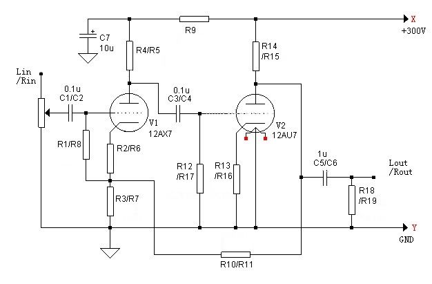 12AX7 12AU7 preamplifier PCB stereo one piece !! | eBay