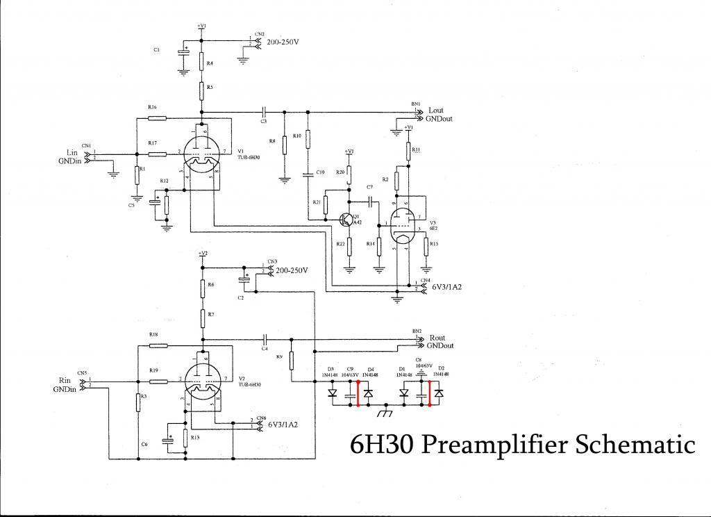 Tube 6H30 stereo preamplifier highly dynamic bare PCB ! | eBay